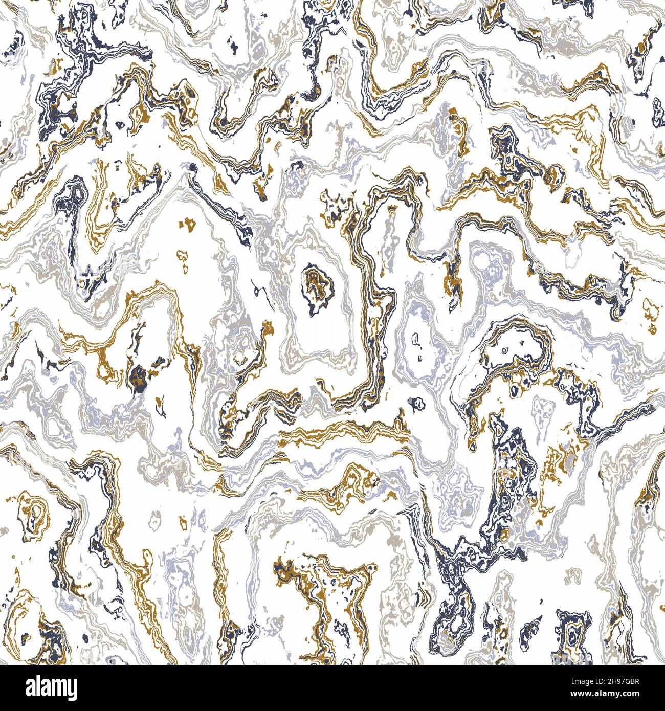 White tonal marbled seamless texture. Irregular pale ink blotch paint ...