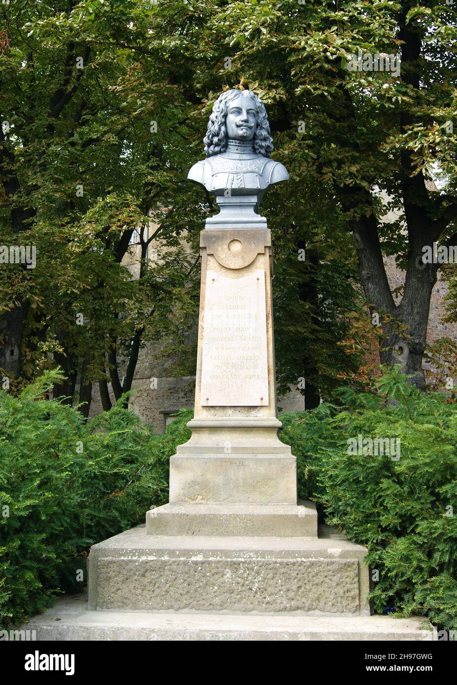 Bust sculpture of Louis Raduit de Souches, 17th century Field Marshal ...