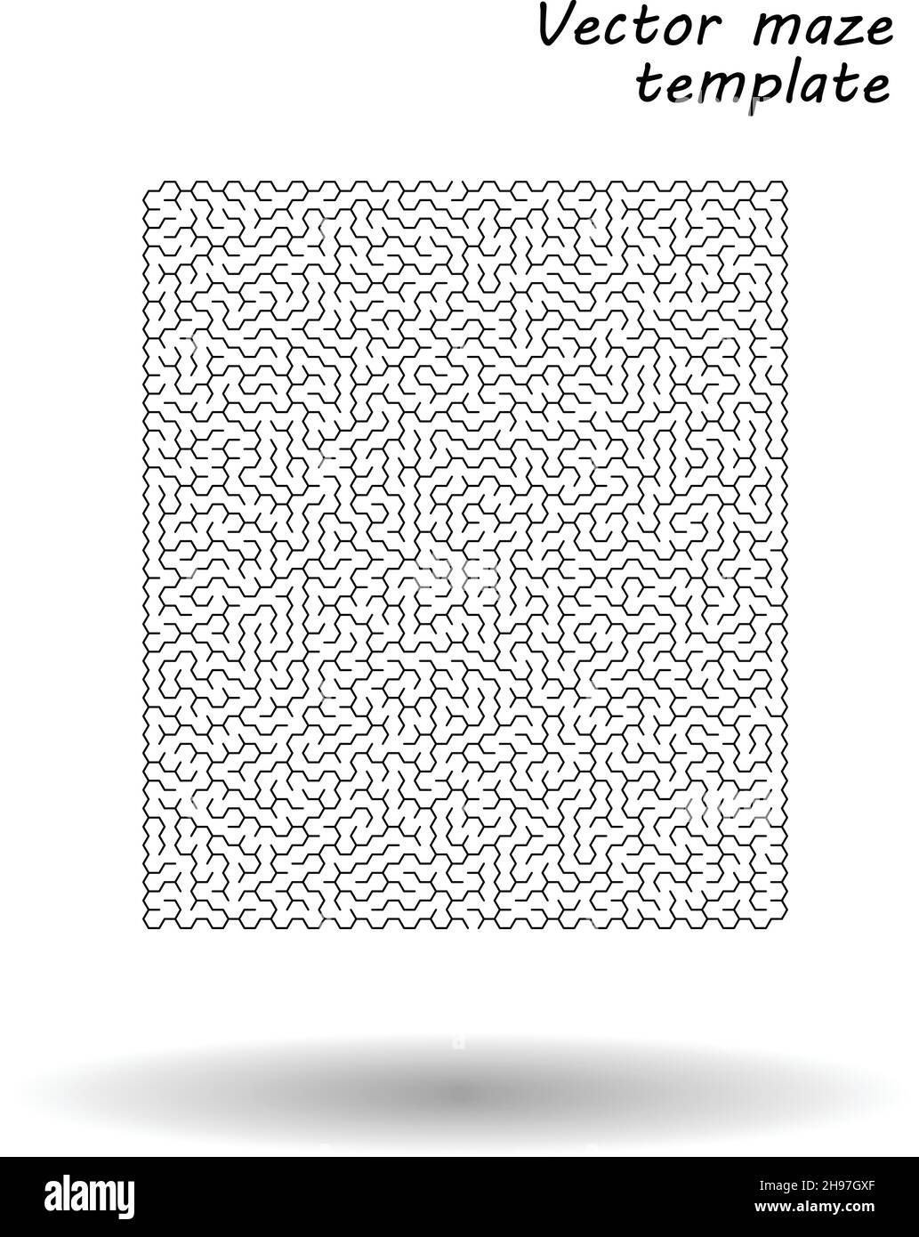 Maze vector illustration isolated over white background, conceptual ...