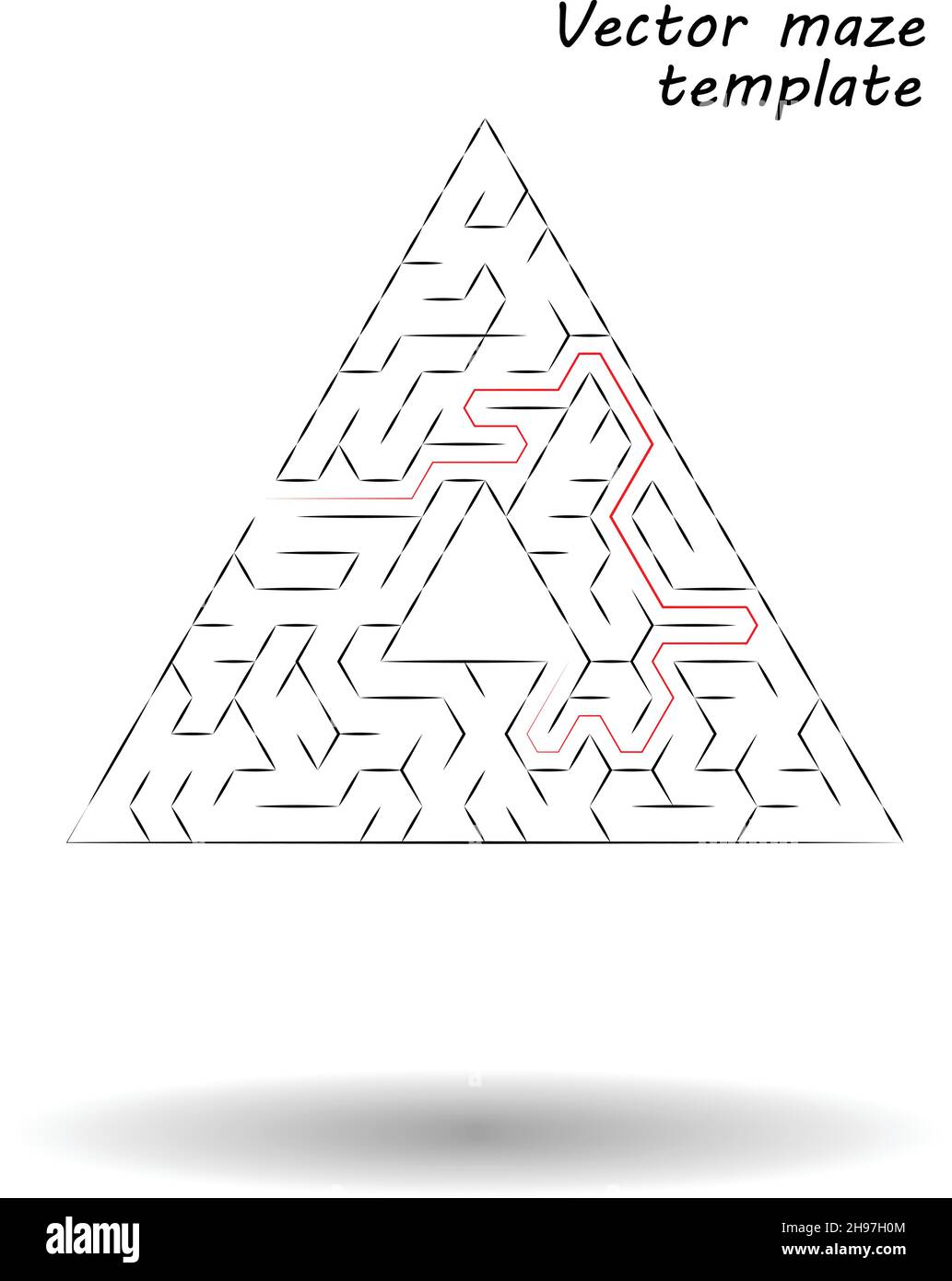 Maze vector illustration isolated over white background, conceptual ...