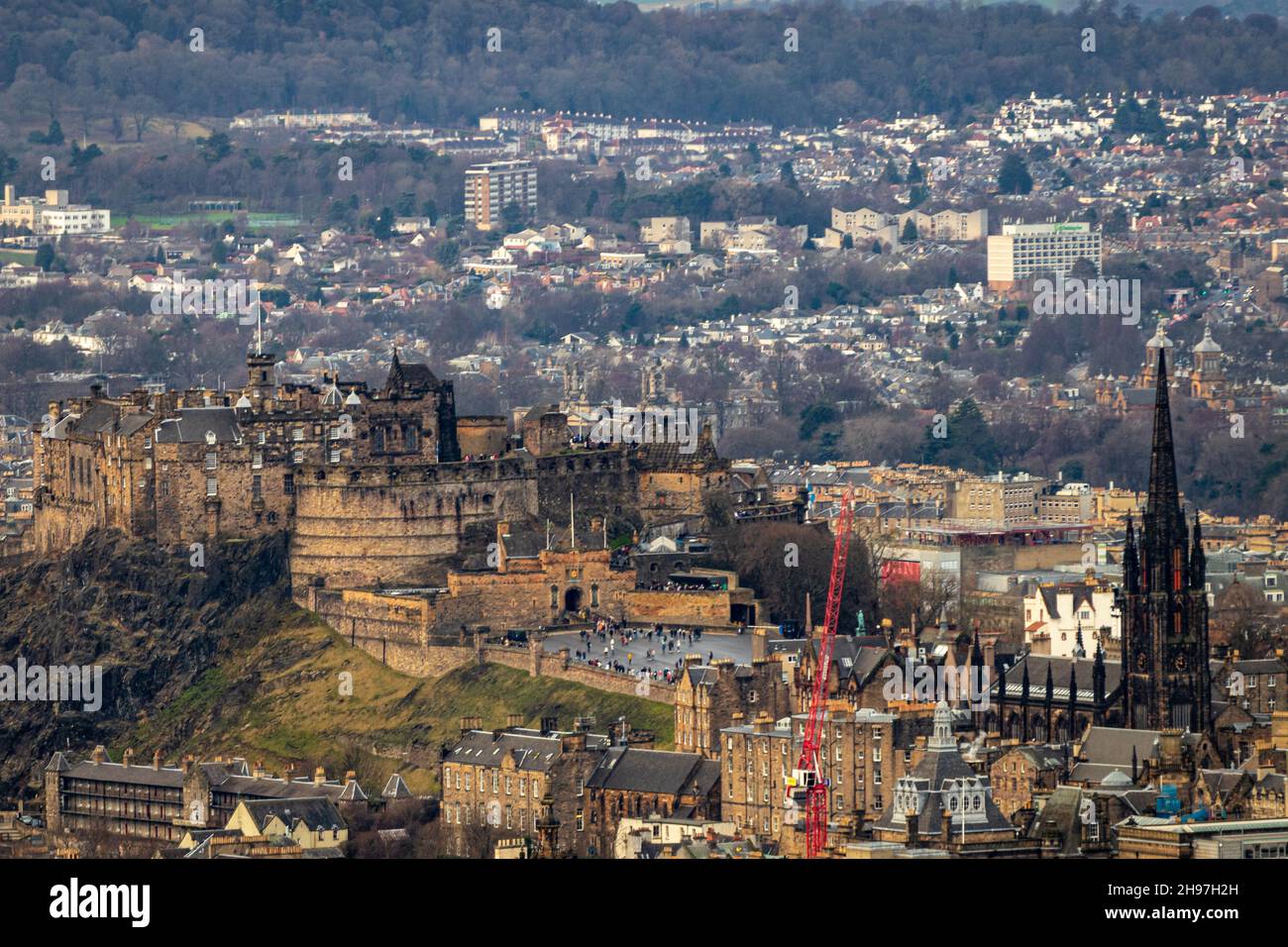 The cityscape of Edinburgh in Scotland, the United Kingdom Stock Photo ...