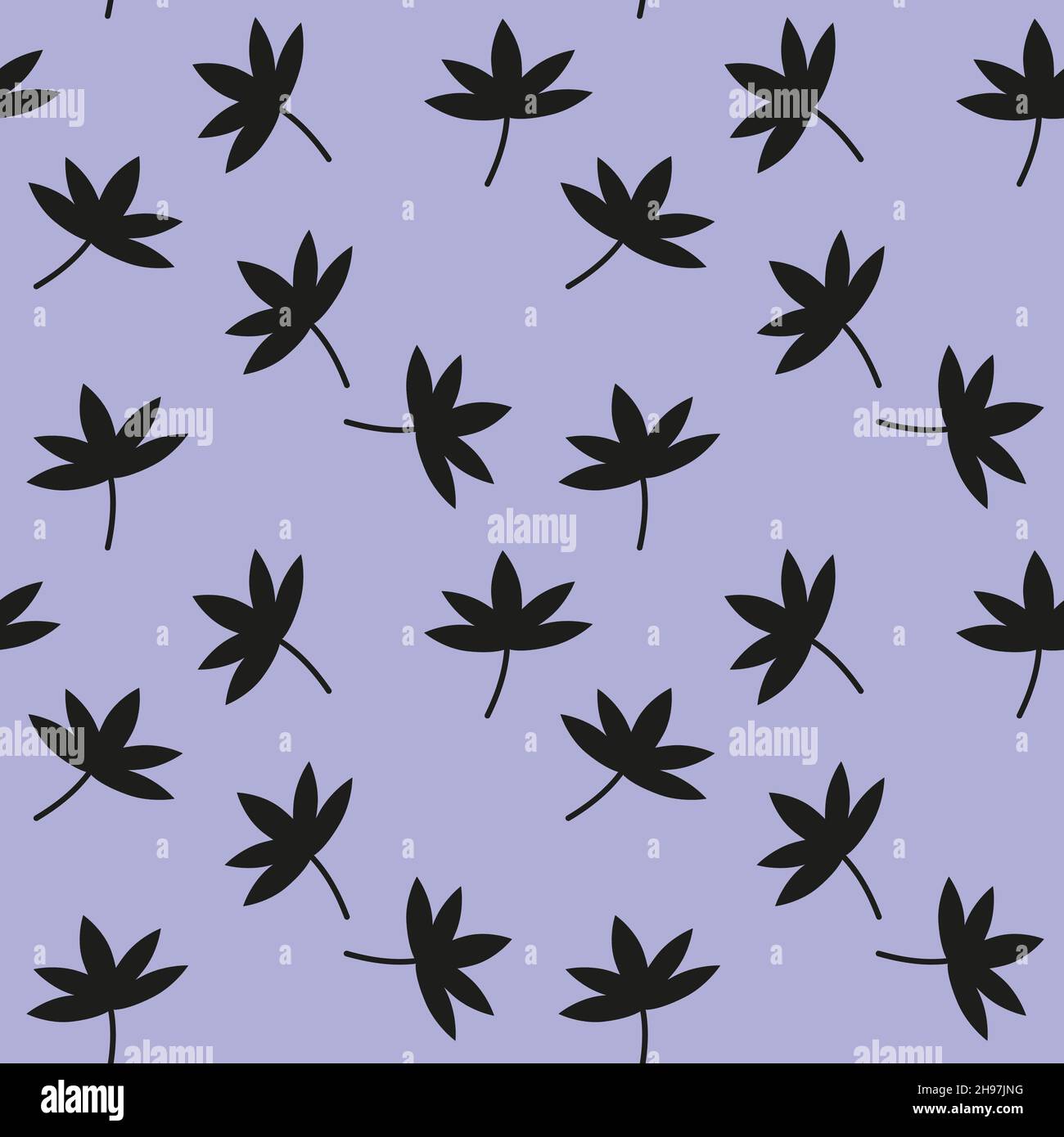 Marijuana leaf pattern. Simple illustration of marijuana leaf vector ...