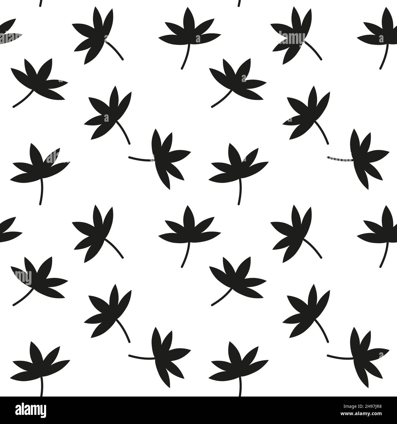 Marijuana leaf pattern. Simple illustration of marijuana leaf vector ...