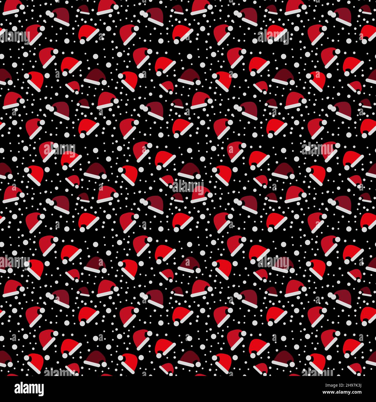 Seamless texture with Christmas hats for backgrounds, wrapping paper ...
