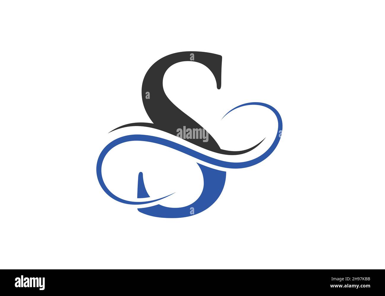 Initial Letter S Modern Shape Logo Design Template. S Logo With ...