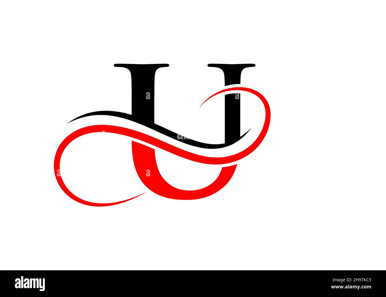 Letter U Modern Shape Logo Design Template. U Logo With Creative Curved ...