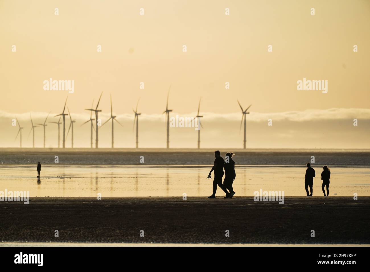 Crosby Beach Sefton England Stock Photo - Alamy