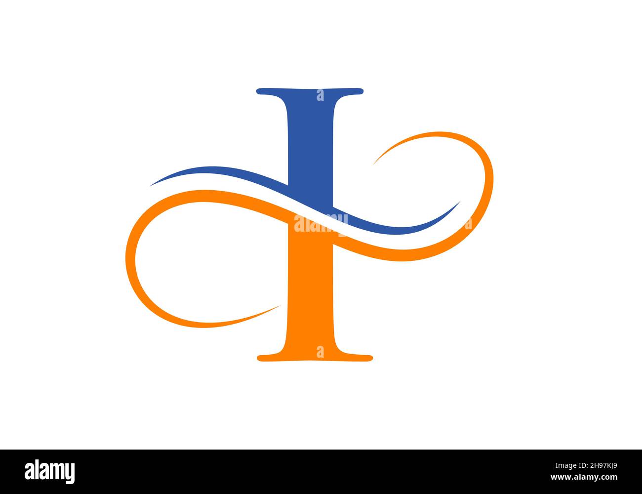 Initial Letter I Modern Shape Logo Design Template. I Logo With ...