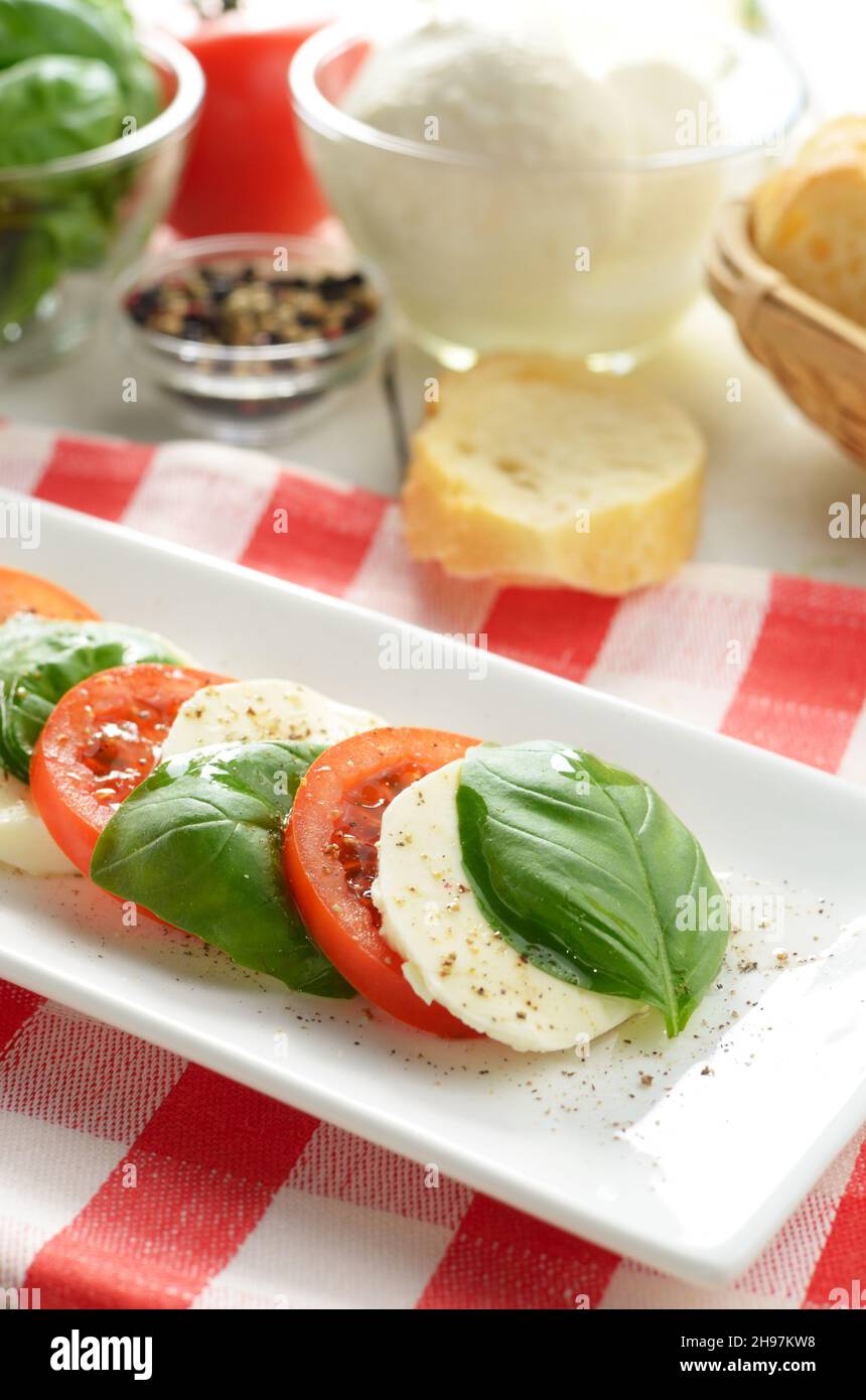 Classic caprese salad hi-res stock photography and images - Alamy