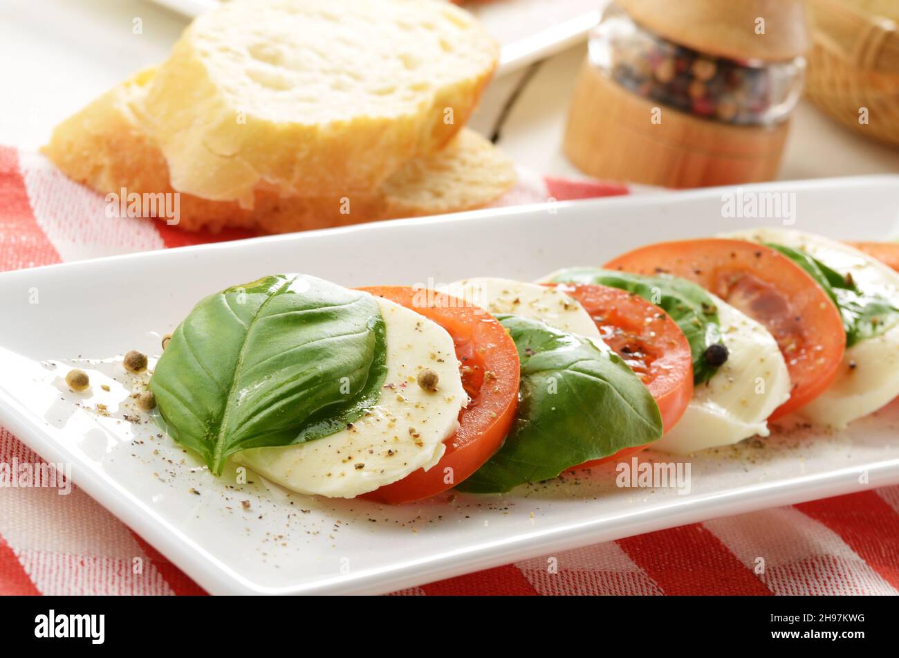 Classic caprese salad hi-res stock photography and images - Alamy