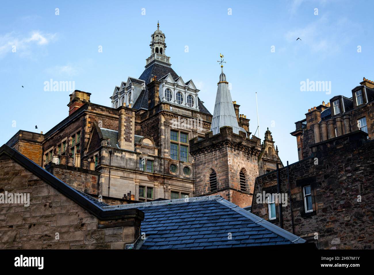 The historical buildings in Scotland, the United Kingdom Stock Photo ...
