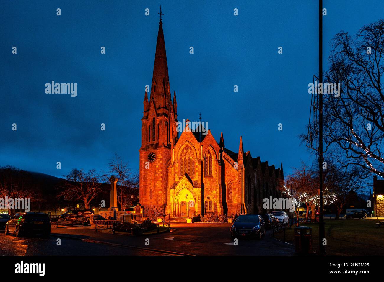 A monastery in the evening in Scotland, the United Kingdom Stock Photo ...