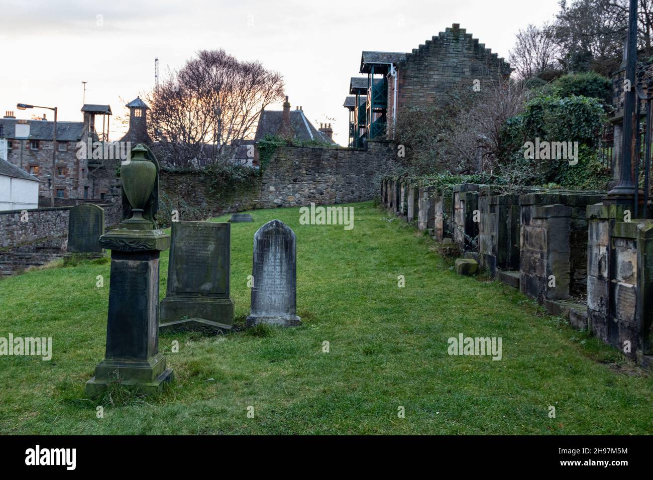 The Greyfriars Kirkyard graveyard in the Old Town of Edinburgh in ...