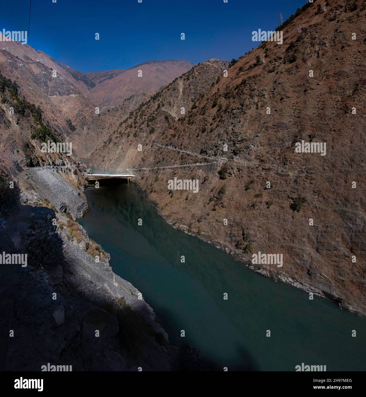 Indian river Ravi and its valley Stock Photo - Alamy