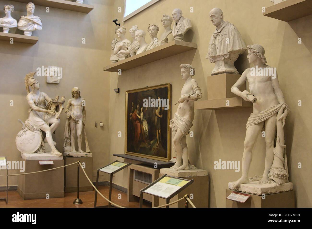FLORENCE, ITALY - Sep 02, 2019: A view of Masterpiece sculptures by ...