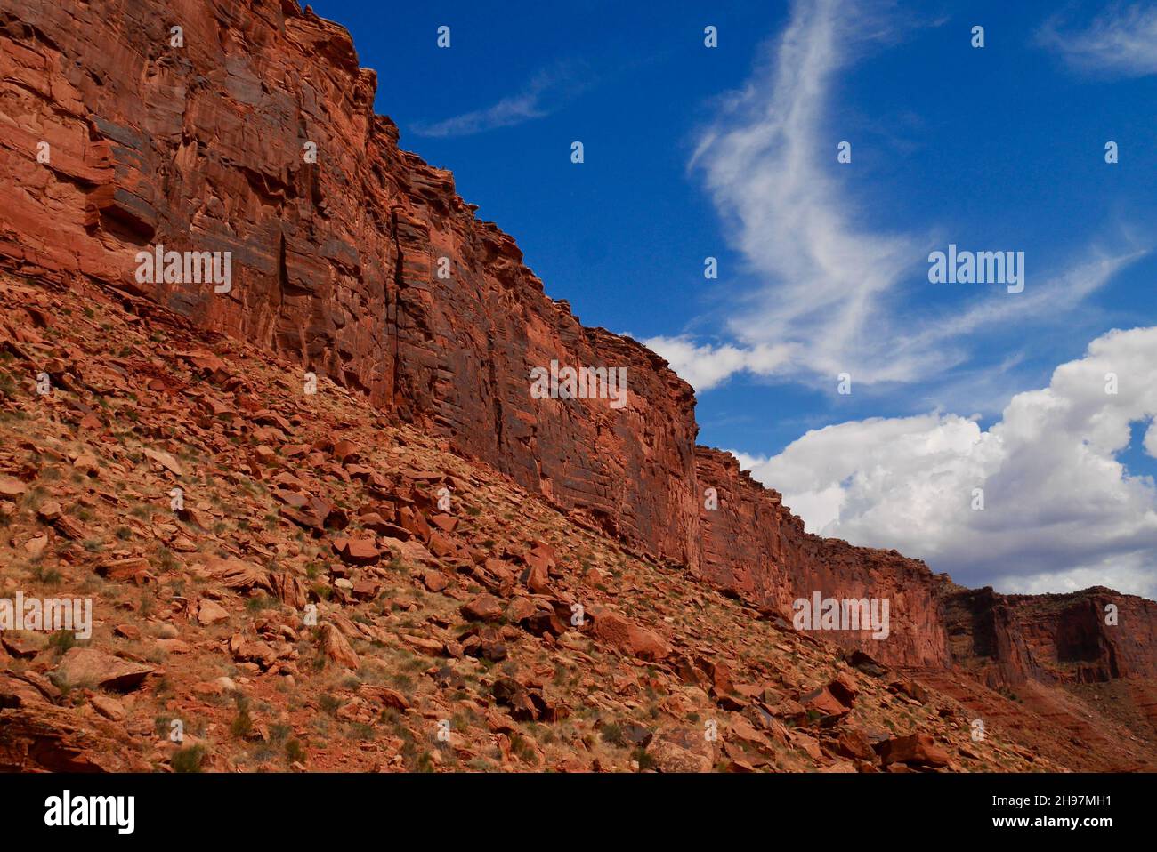 Red cliffs in Moab surrounding, Utah, USA Stock Photo - Alamy