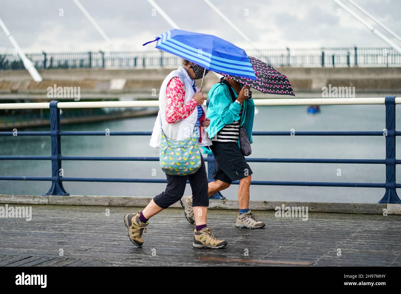 Wet and windy weather in Southport England Stock Photo - Alamy