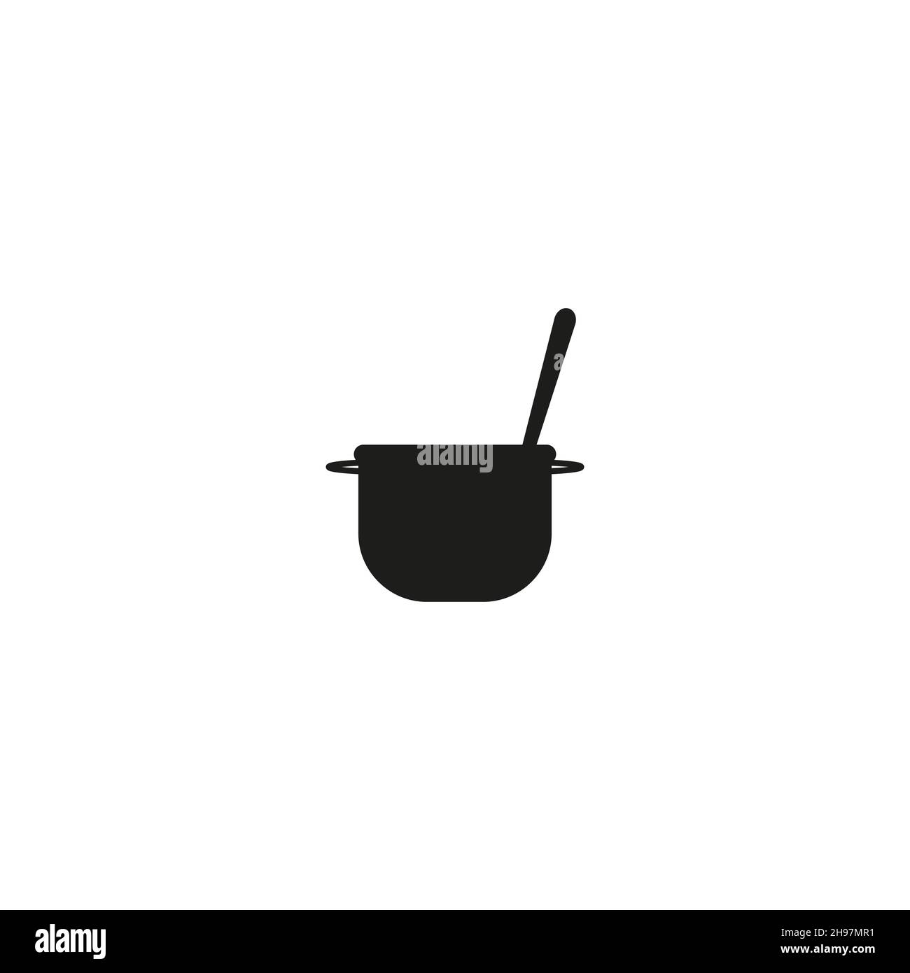 pot and pans vector icon with lid for cooking and serving food Stock ...