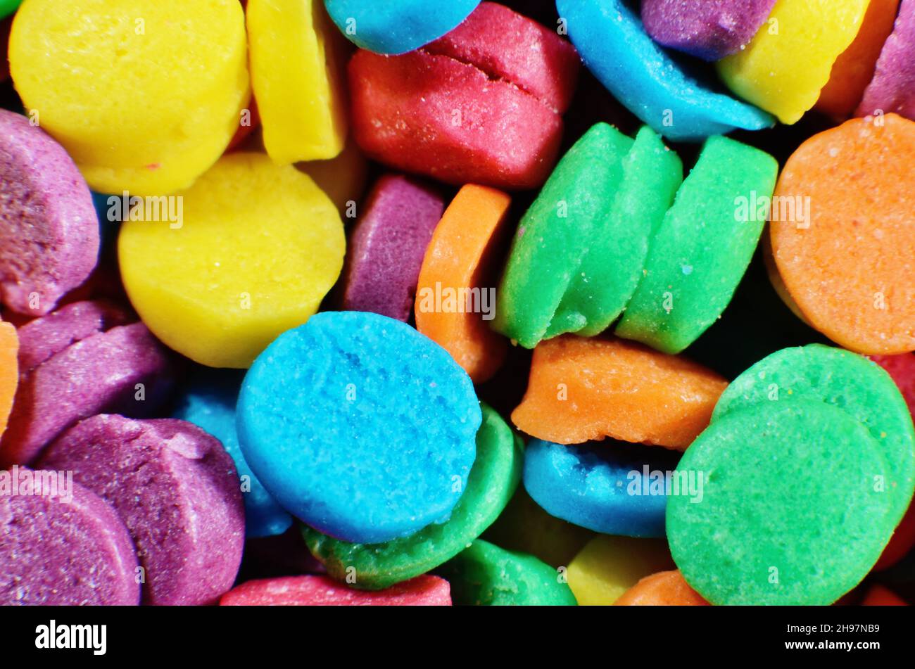 Multicolor sprinkles macro background photo Stock Photo - Alamy