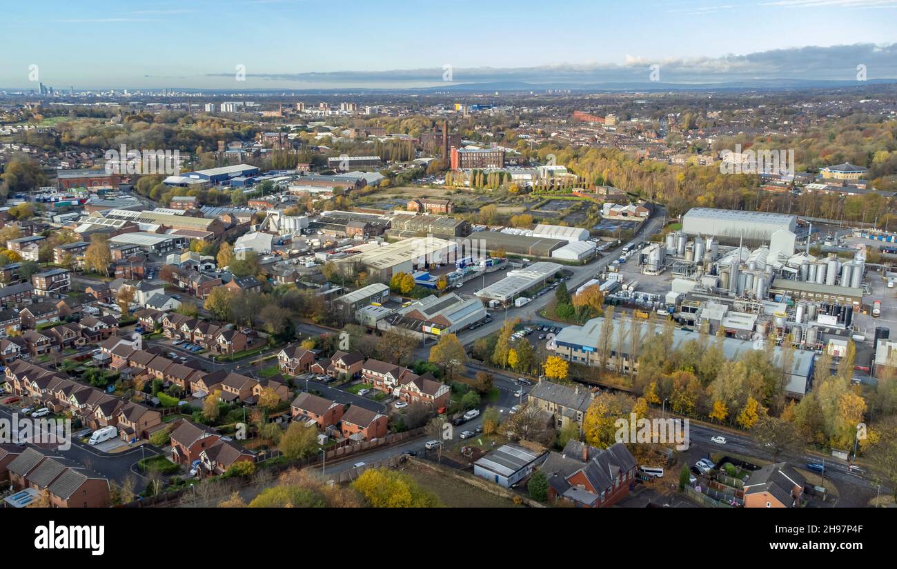 General view of Stepan chemical manufacturers in Stalybridge, Greater ...