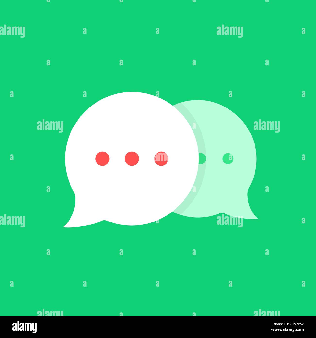 Online chat isolated on Stock Vector Images - Alamy