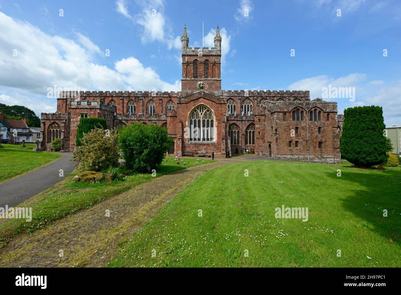The nave and chancel of Crediton Parish church were built over 600 ...