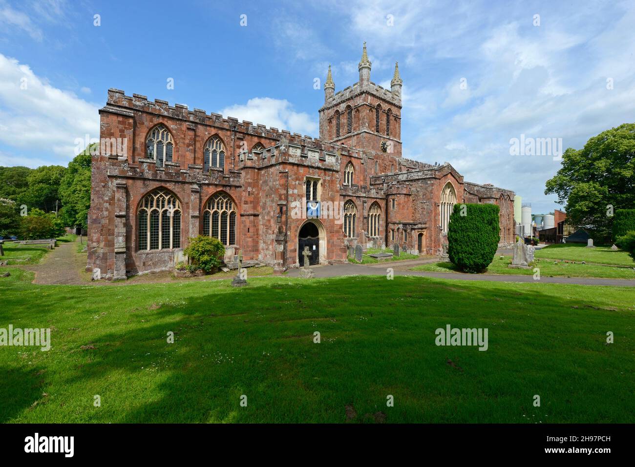 The nave and chancel of Crediton Parish church were built over 600 ...