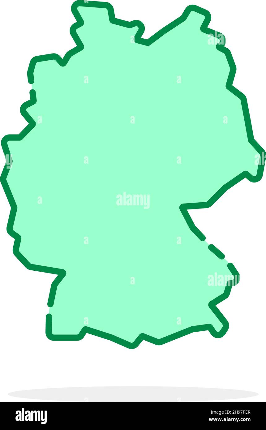 Cartoon map of germany