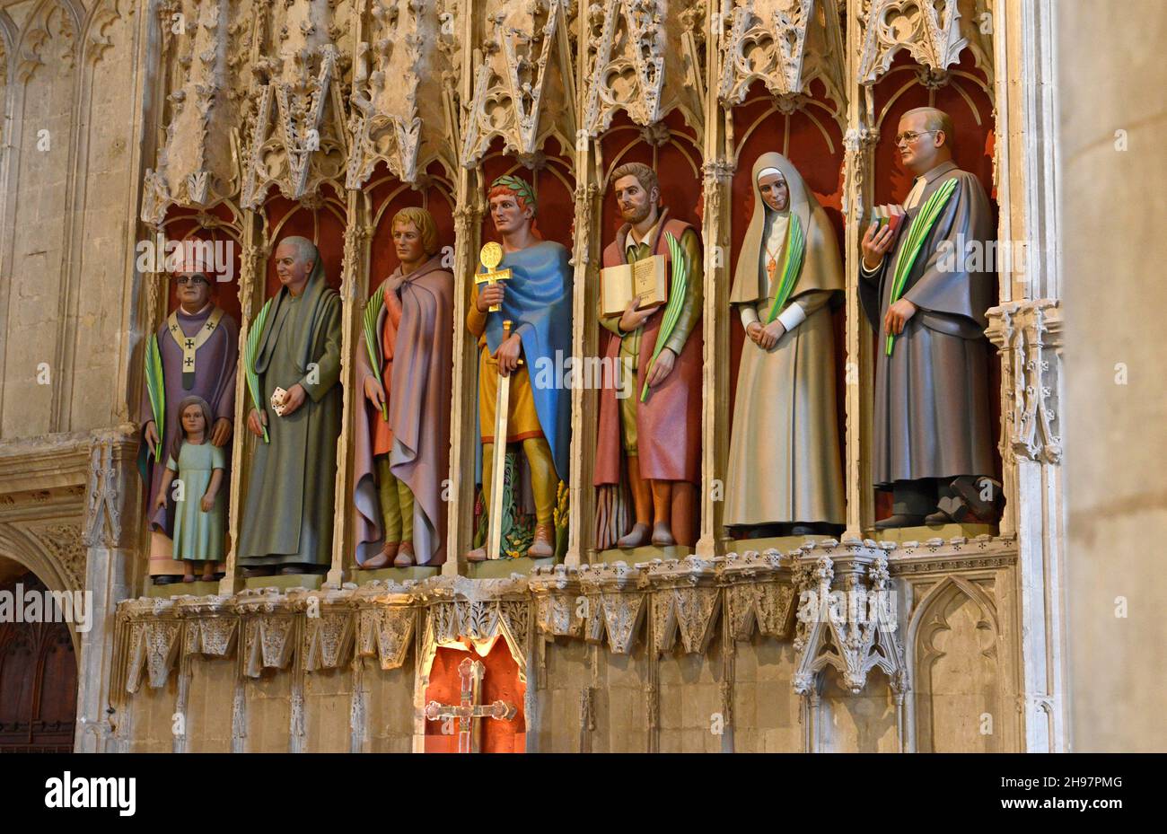 Seven new statues of saints were produced for St Albans cathedral's 900 ...