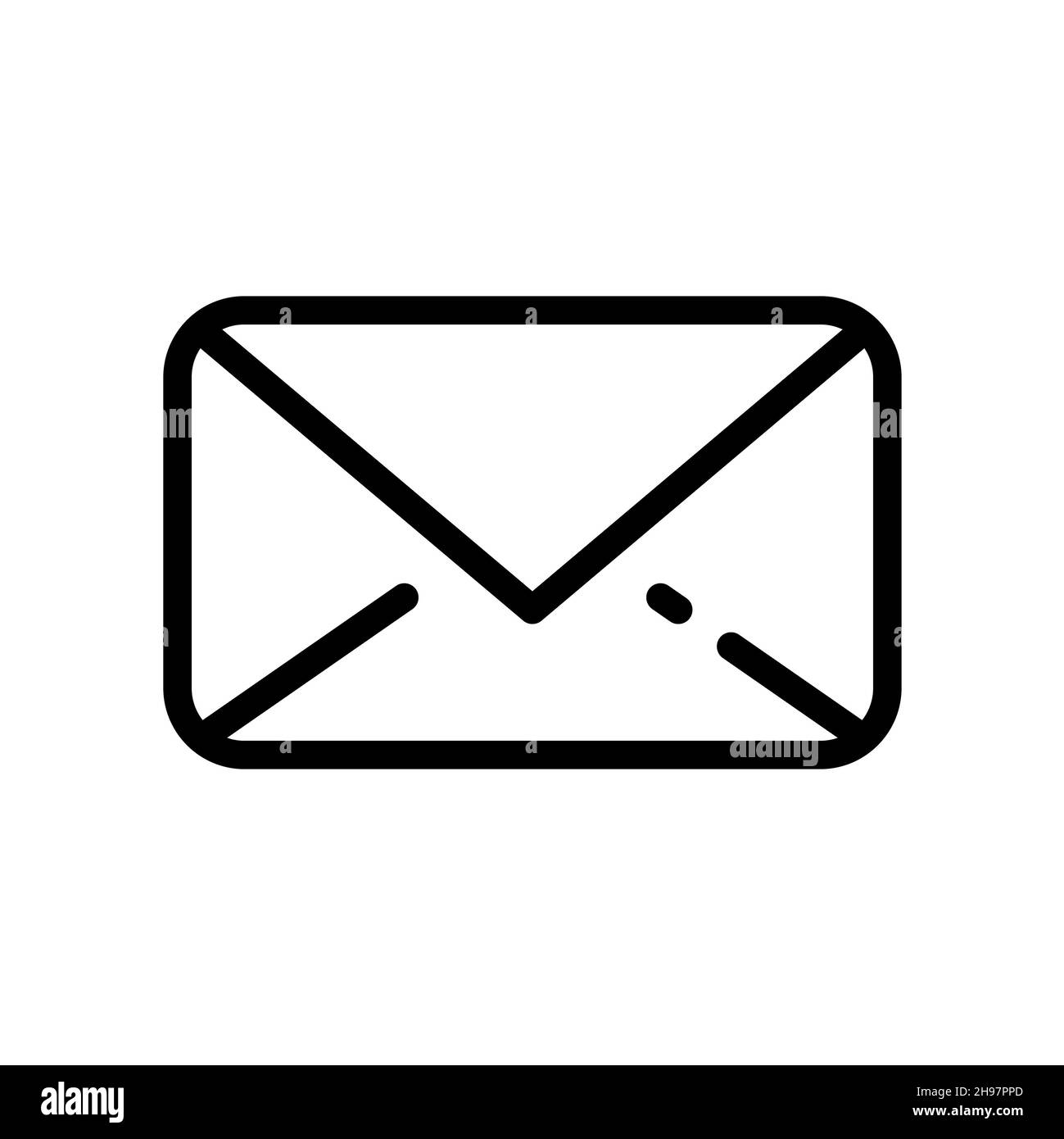 Mail icon. Send message pictogram for web. Line stroke vector eps10 ...