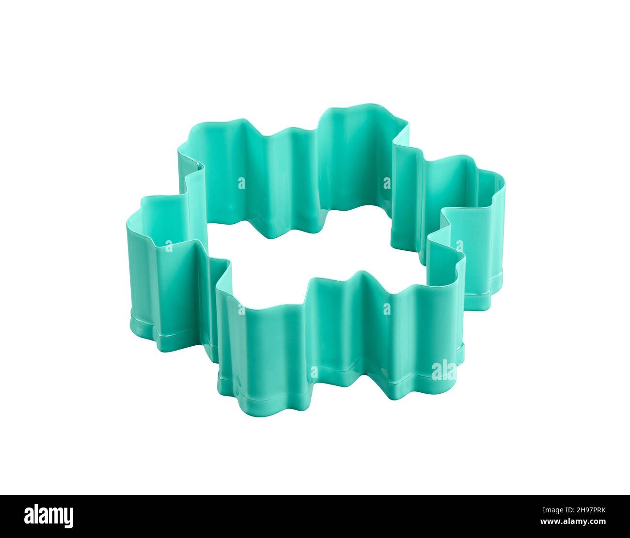 Painted metal snowflake-shaped cookie cutter, cut out Stock Photo - Alamy