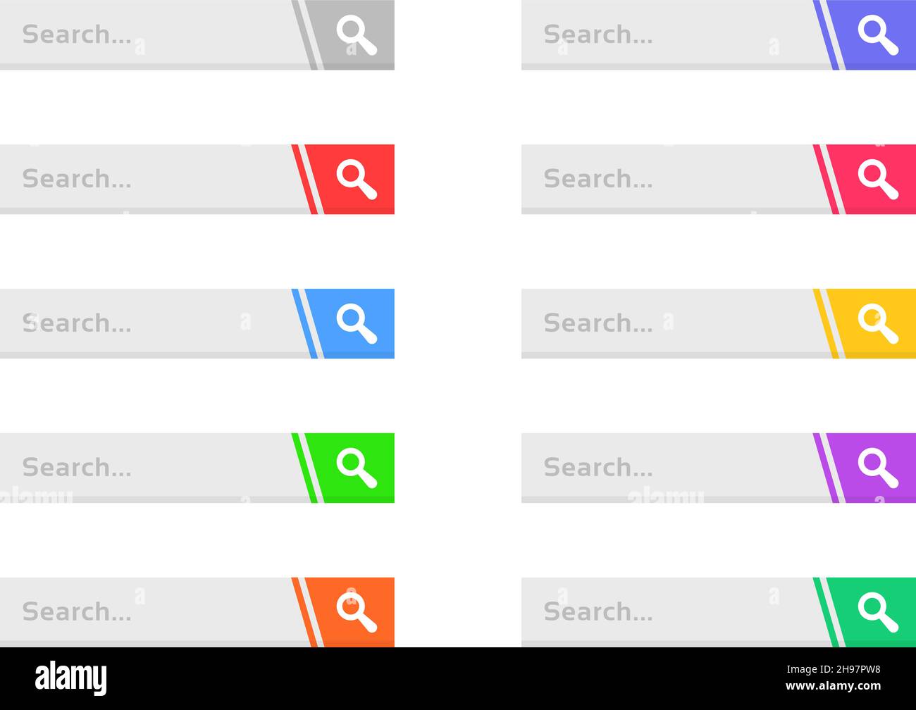 set of search bar for web Stock Vector Image & Art - Alamy