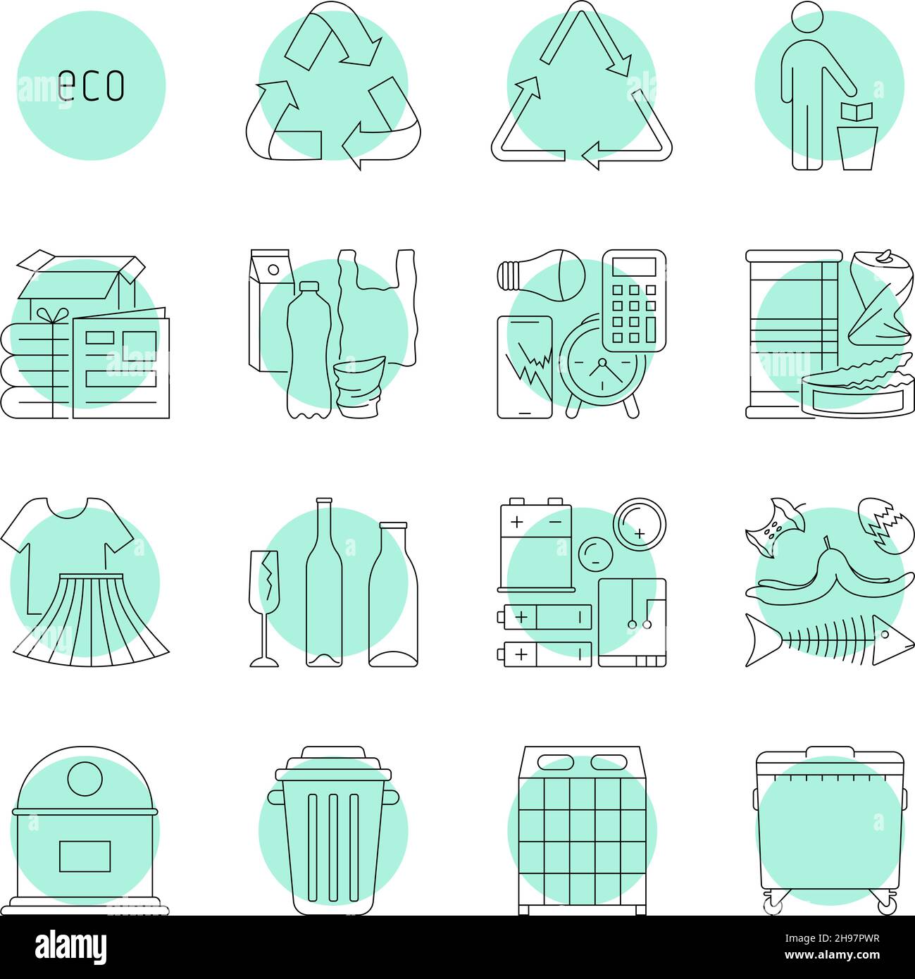 Sorted garbage metal trash Cut Out Stock Images & Pictures - Alamy