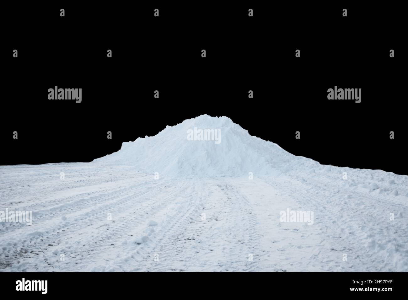 snow isolated on a black background. winter design element. High ...