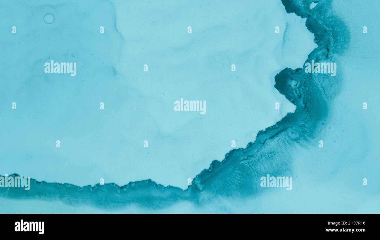 Green Pastel Flow Water. Blue Smoke Modern Stock Photo - Alamy