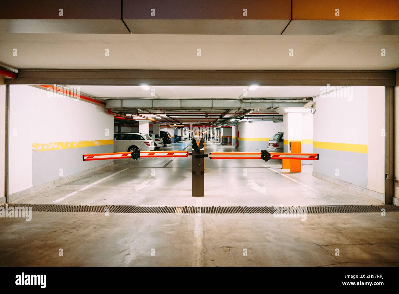 Indoor Parking Lot Entrance
