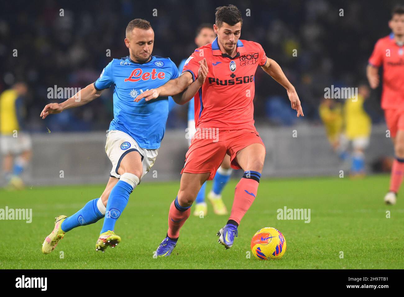 Napoli, Italy. 4th Dec, 2021. Remo Freuler e Amir Rrahmani (SSC. Napoli ...