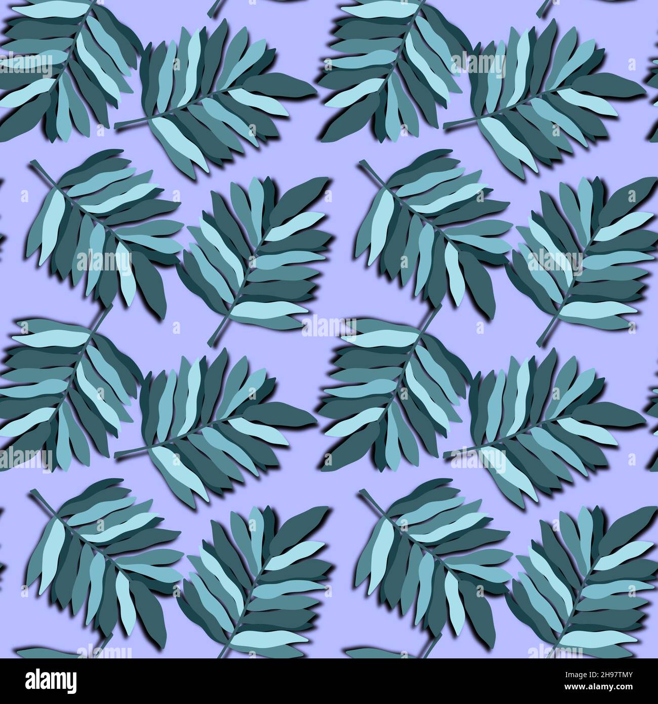 Seamless pattern with leaves for fabrics and textiles Stock Photo - Alamy