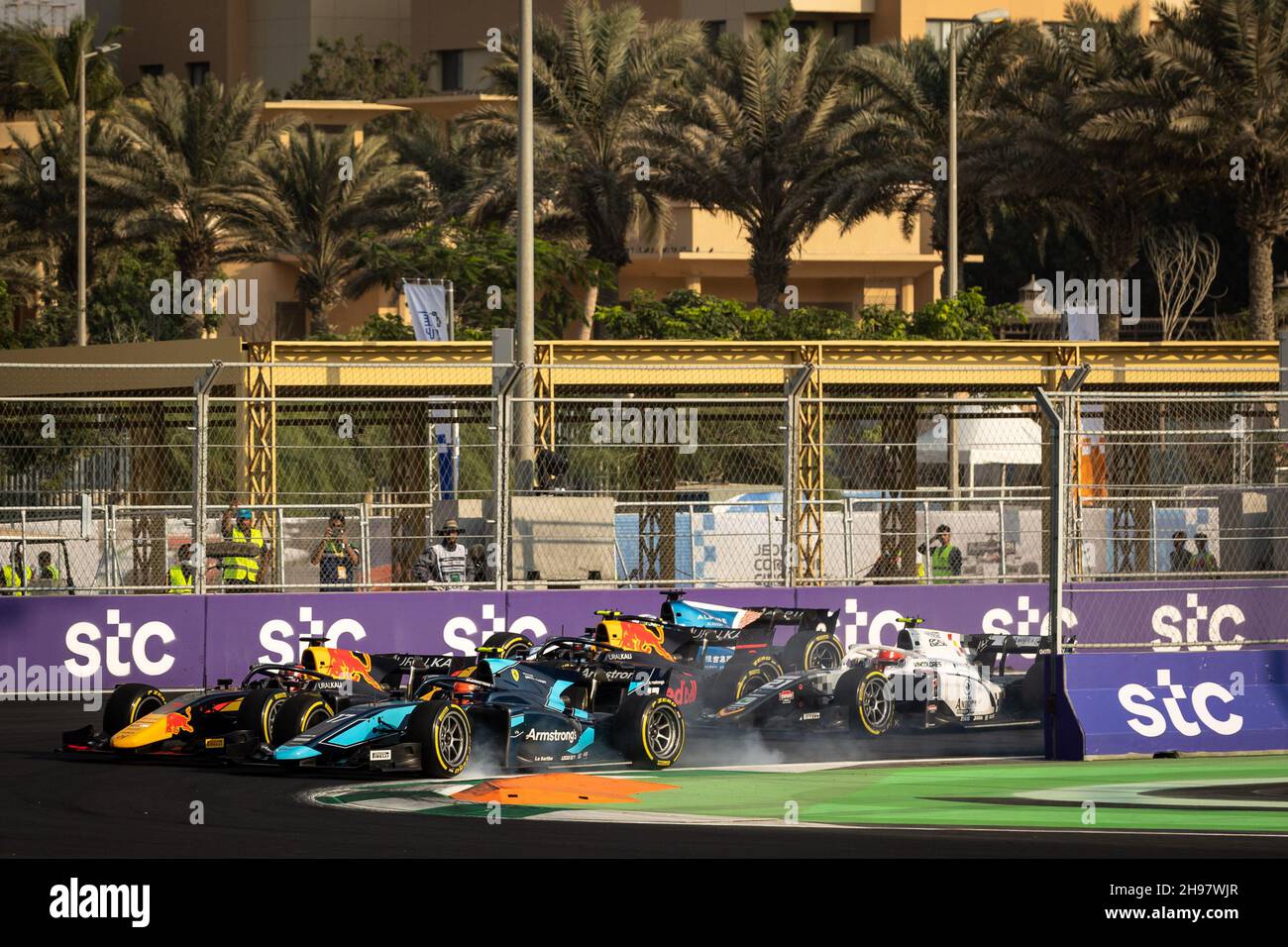 Start of race 1, 17 Armstrong Marcus (nzl), DAMS, Dallara F2, 07 Lawson ...