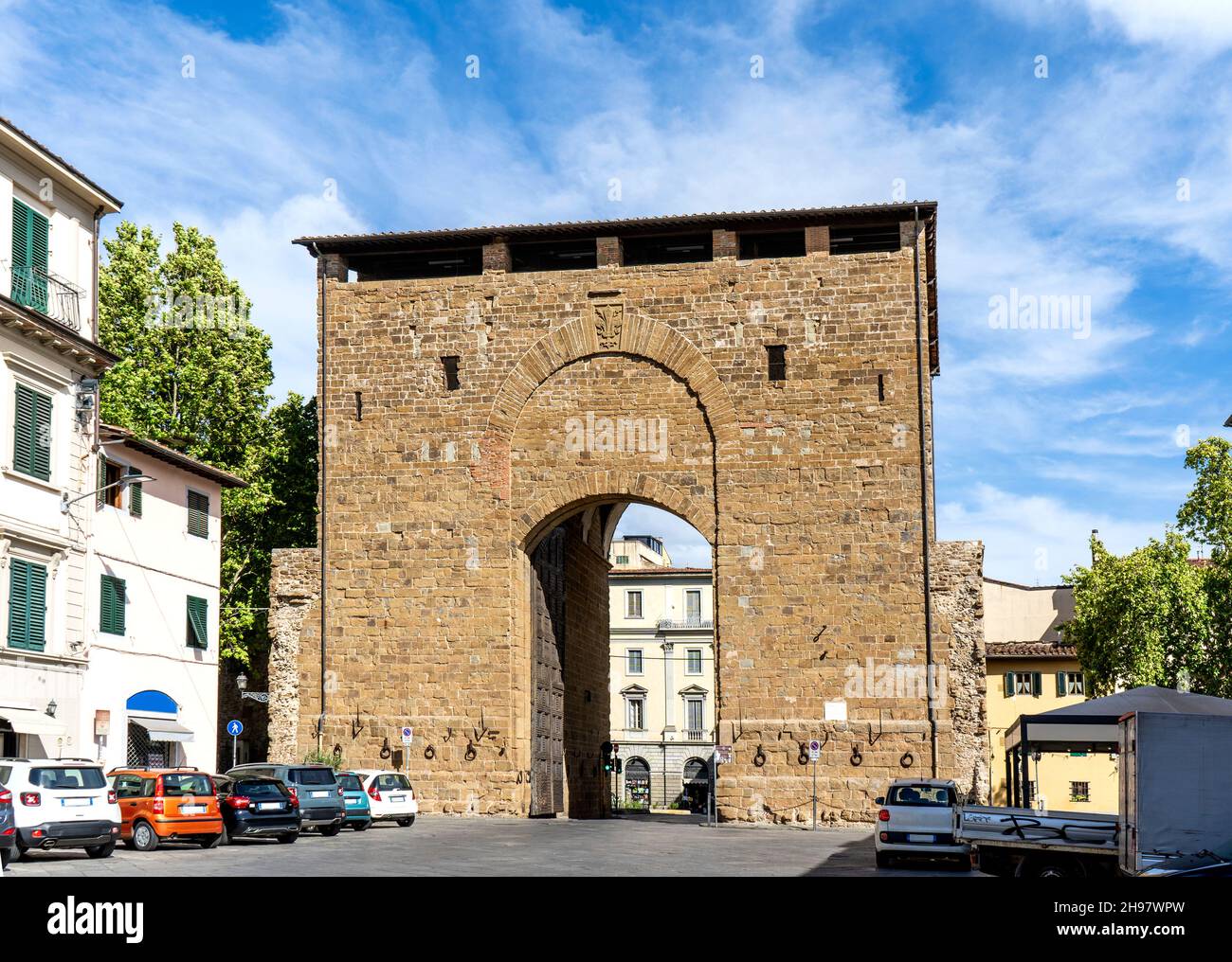 The ancient gate "Porta San Frediano", part of the original 13th ...