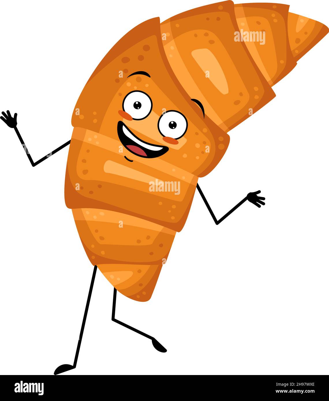 Croissant character hi-res stock photography and images - Alamy