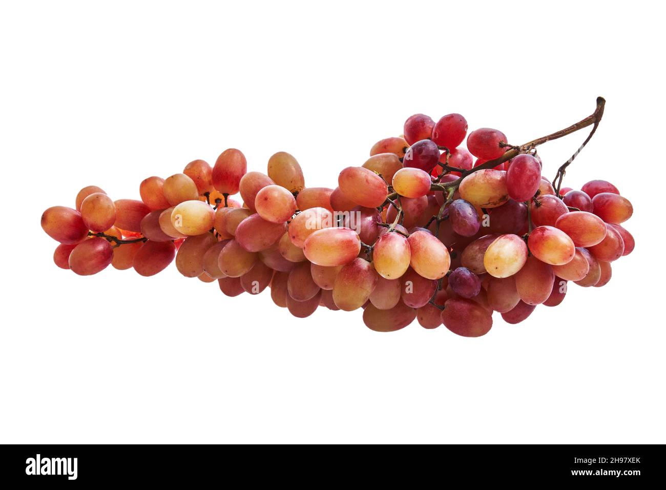 Bunch of grapes isolated over white background Stock Photo - Alamy