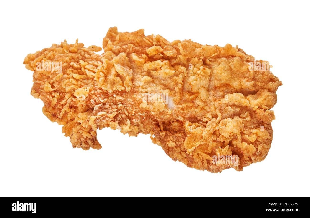 Crispy fried chicken on a isolated white background Stock Photo - Alamy
