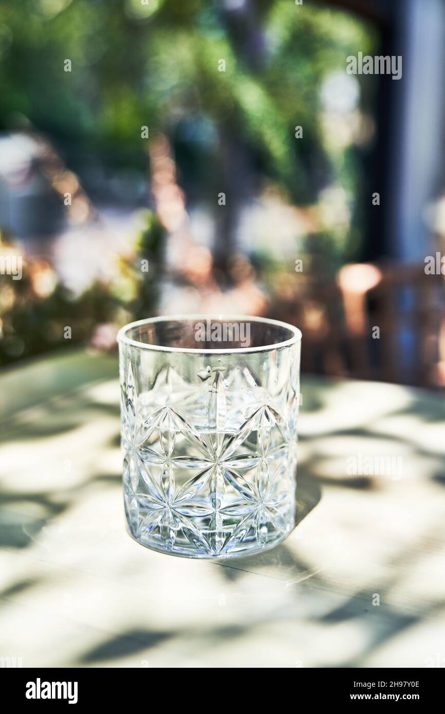 Beautiful water glass image Stock Photo - Alamy