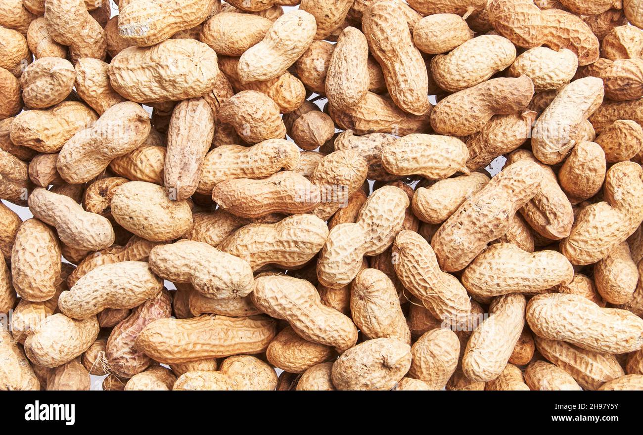 Bunch of peanuts with shell texture Stock Photo - Alamy