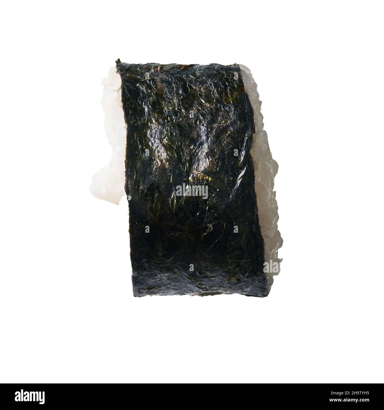 Single sushi maki isolated on white background Stock Photo - Alamy