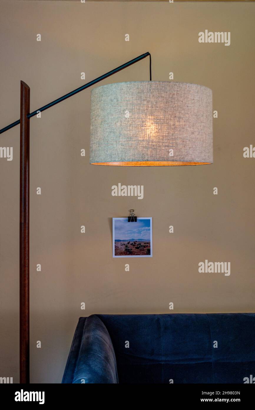 floor standing lamp in a room interior Stock Photo - Alamy