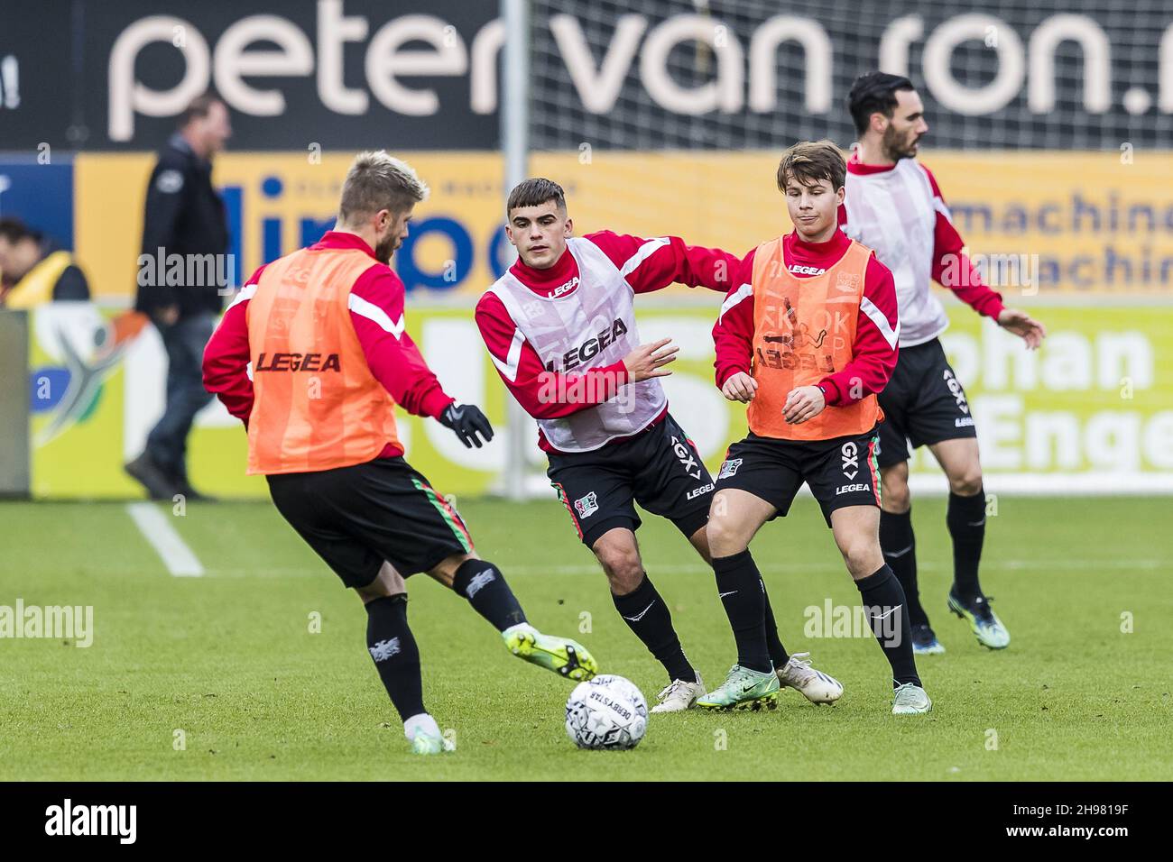 WAALWIJK - 04-12-2021, Mandemakers stadion. Dutch football, eredivisie, season 2021-2022. NEC ...