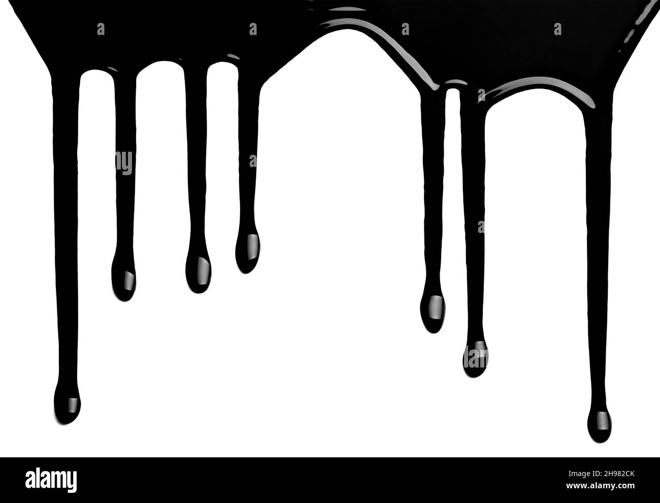 close up of paint leaking down white background Stock Photo - Alamy