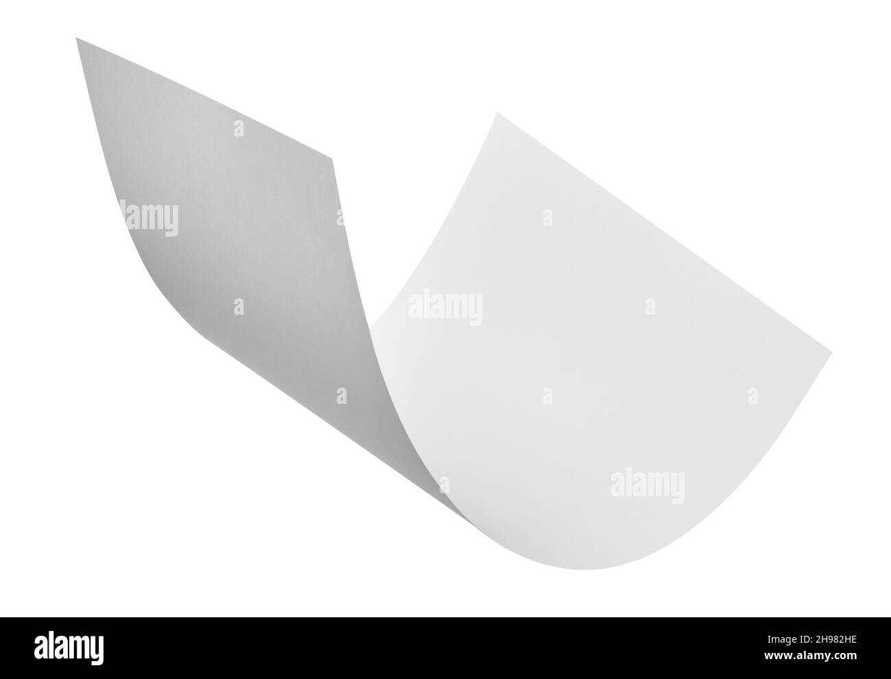 close up of flying papers on white background Stock Photo - Alamy
